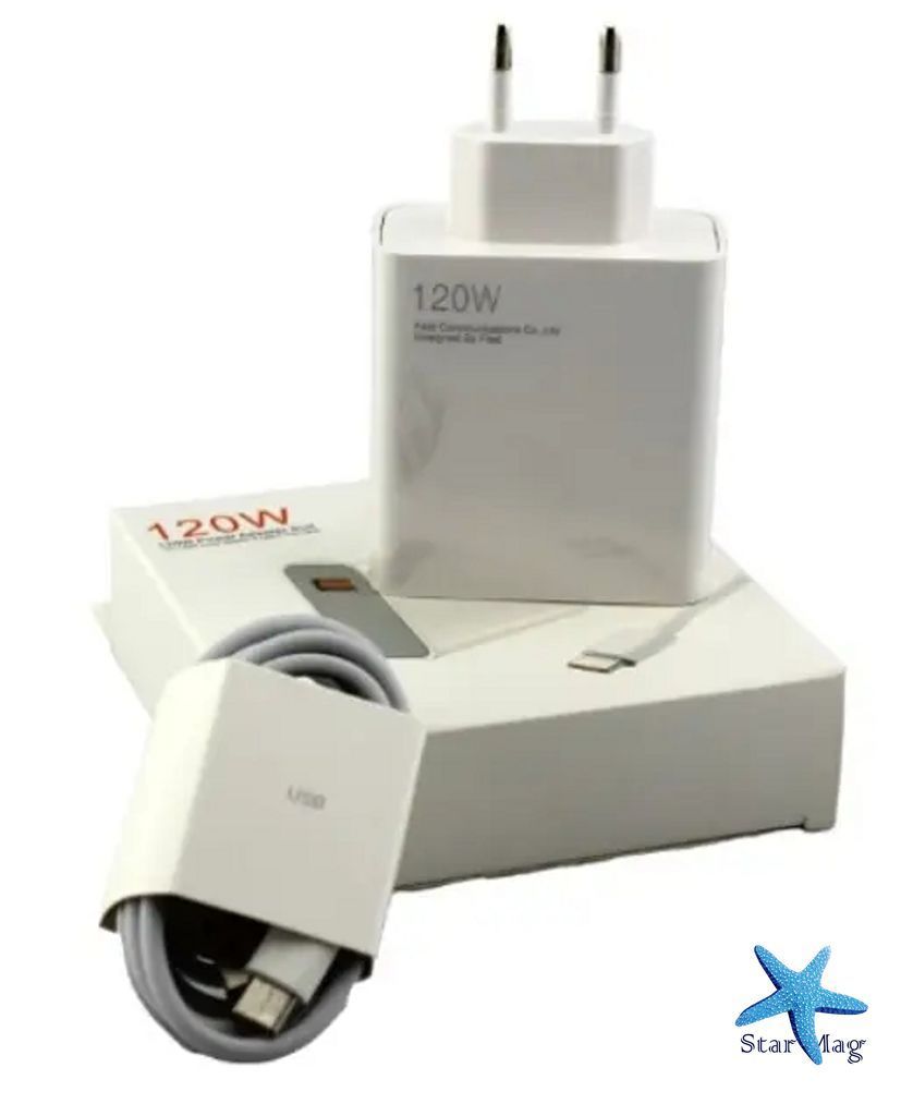 Блок питания 120W с кабелем Type-C Plug • Универсальный адаптер с ...